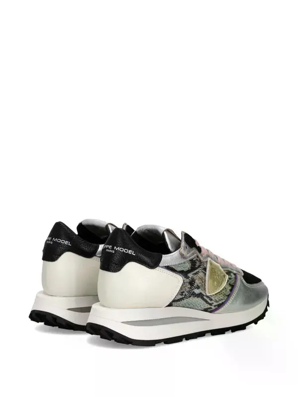 Philippe Model Tropez Haute Panelled Sneakers - Silver