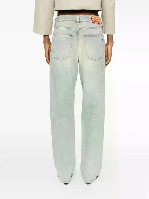DIESEL® Logo-patch Wide-leg Jeans