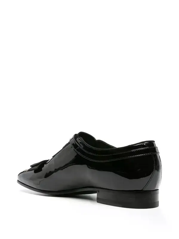 Gucci Patent Finish Loafers With Signature Double G Detail