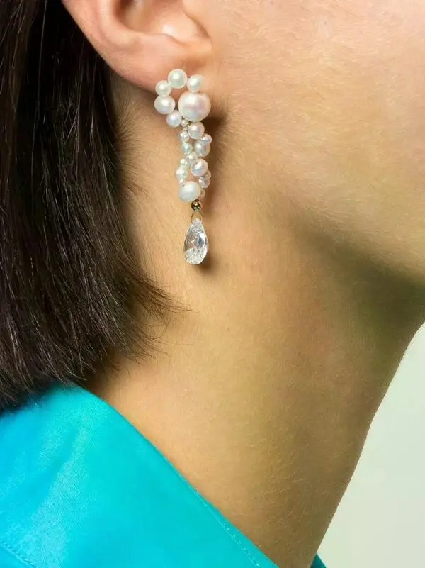 Completedworks 14kt Gold-plated Pearl Drop Earrings