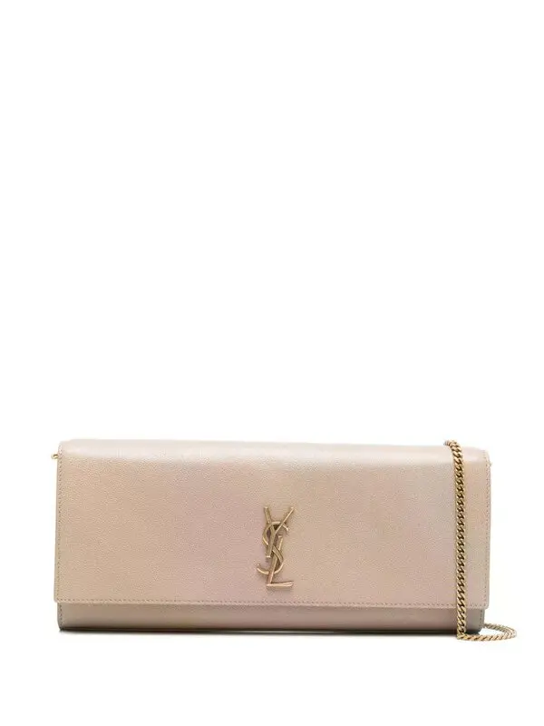 Saint Laurent Kate Clutch Bag - Neutrals