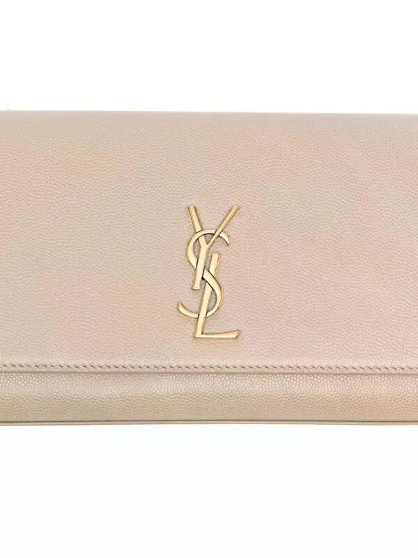 Saint Laurent Kate Clutch Bag - Neutrals