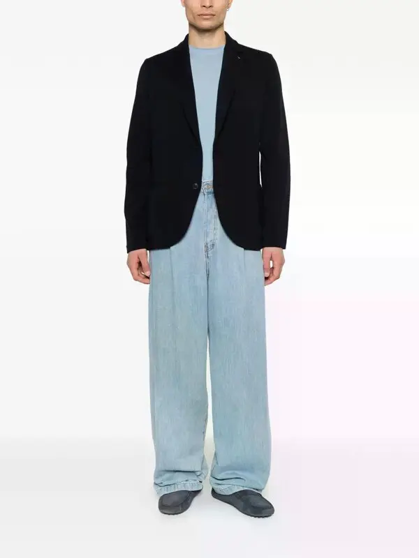 GRAN SASSO Patch-pocket Wool Blazer