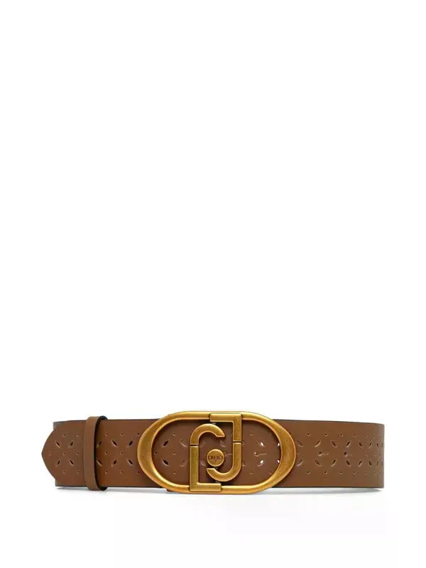 Liu Jo Logo Buckle Belt - Brown