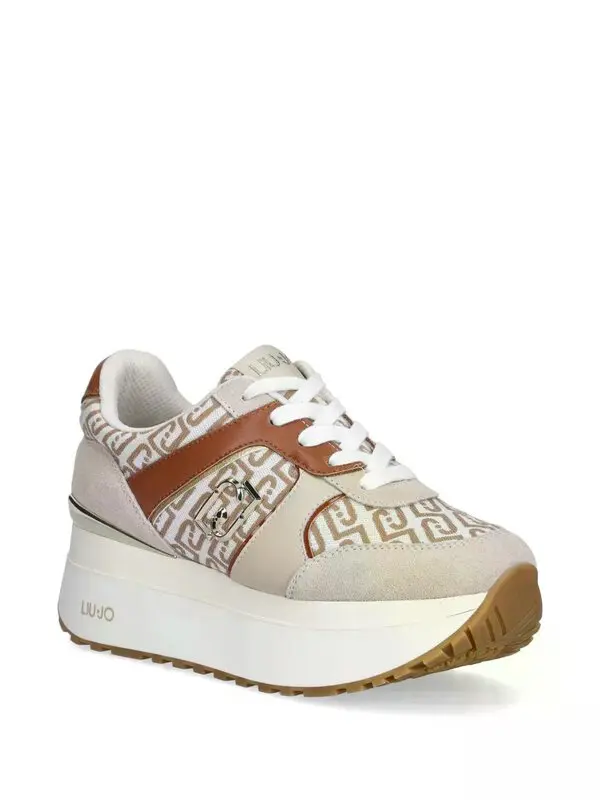 Liu Jo Monogram Jacquard Super-platform Sneakers