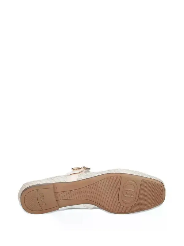 Liu Jo Mesh Ballet Flats With Buckle Fastening - Neutrals