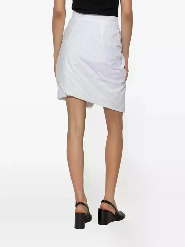 VIVIENNE WESTWOOD Striped Gathered Skirt With Slit Detail