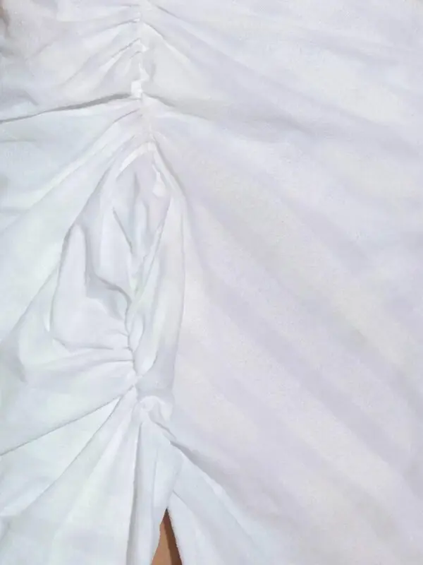 VIVIENNE WESTWOOD Striped Gathered Skirt With Slit Detail