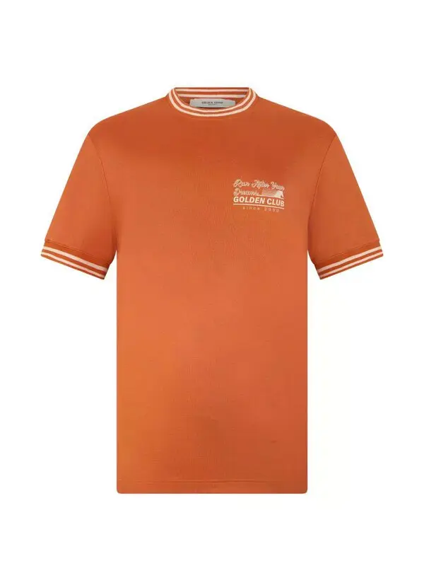 GOLDEN GOOSE Striped Trim T-shirt