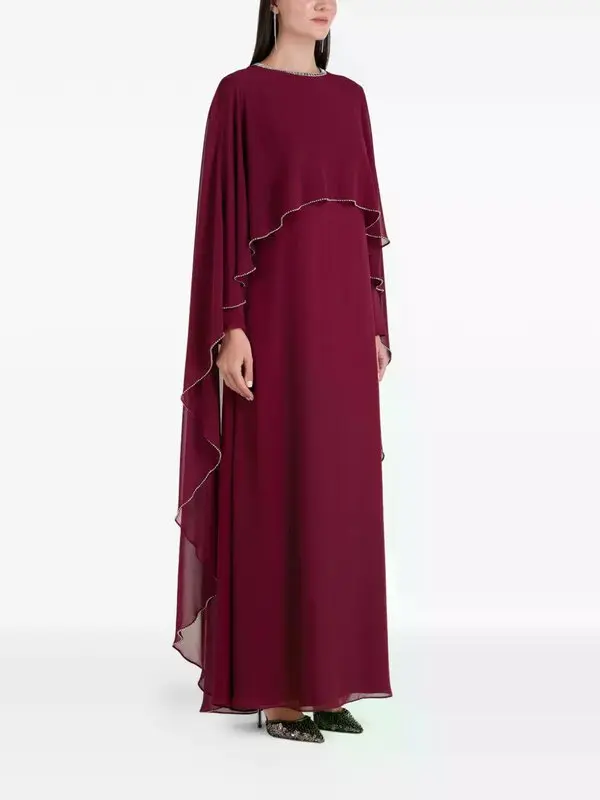 COPURS Samira Embellished Cape Maxi Dress