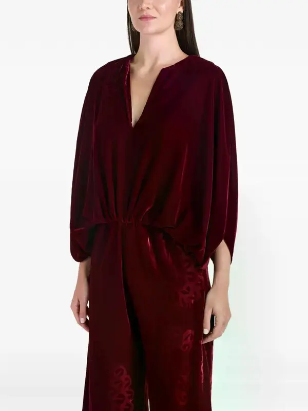 Themis Z Anthos V-neck Flared Jumpsuit