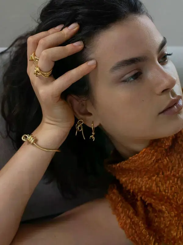 Completedworks Vermeil Not So Big Thread I Drop Earrings