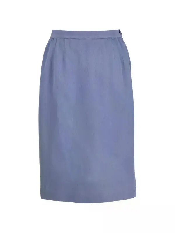 Valentino Garavani Cotton Midi Skirt - Blue