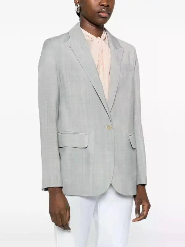 FORTE_FORTE Single-breasted Blazer - Grey