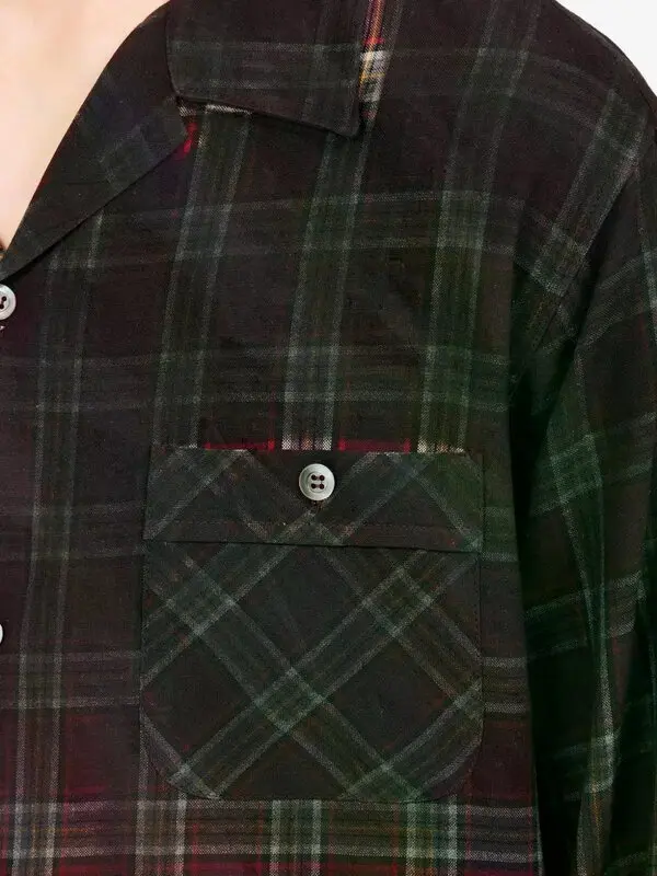 MAISON MARGIELA Check-print Button-up Shirt
