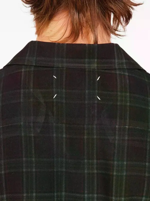 MAISON MARGIELA Check-print Button-up Shirt