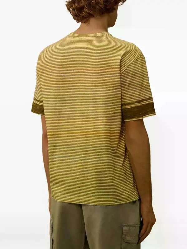 C.P. COMPANY Striped Short-sleeve T-shirt - Green