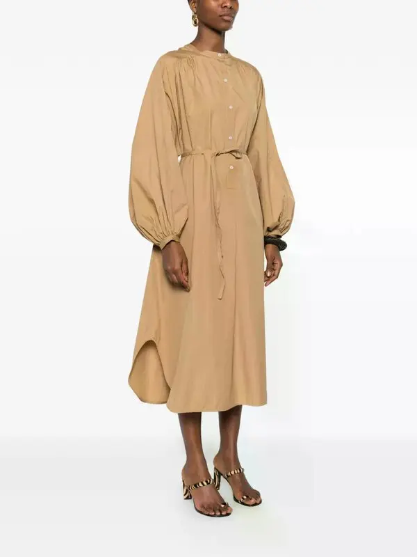 Loulou De Saison Belted Button-fastening Midi Dress