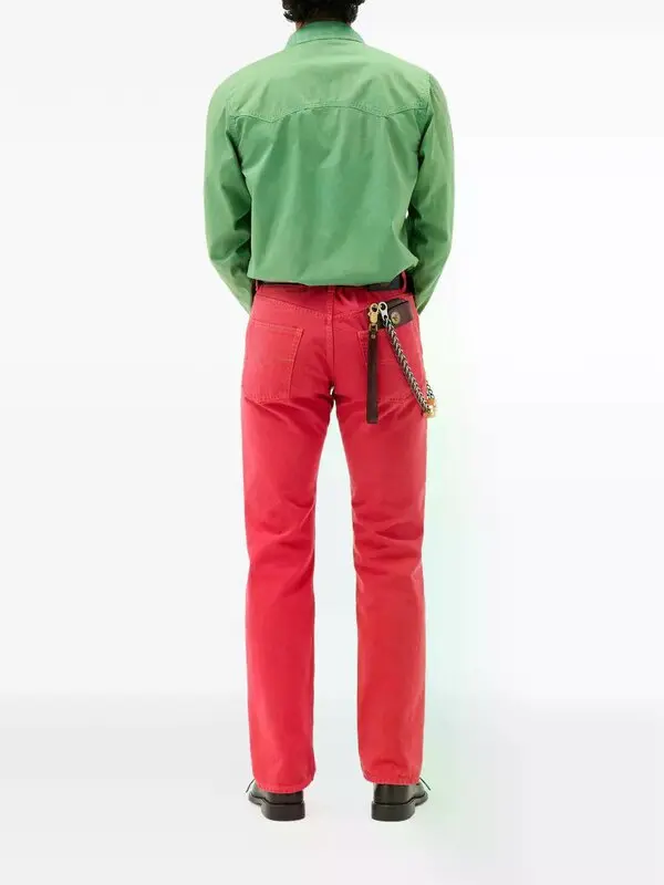 Versace Straight Leg Jeans - Red