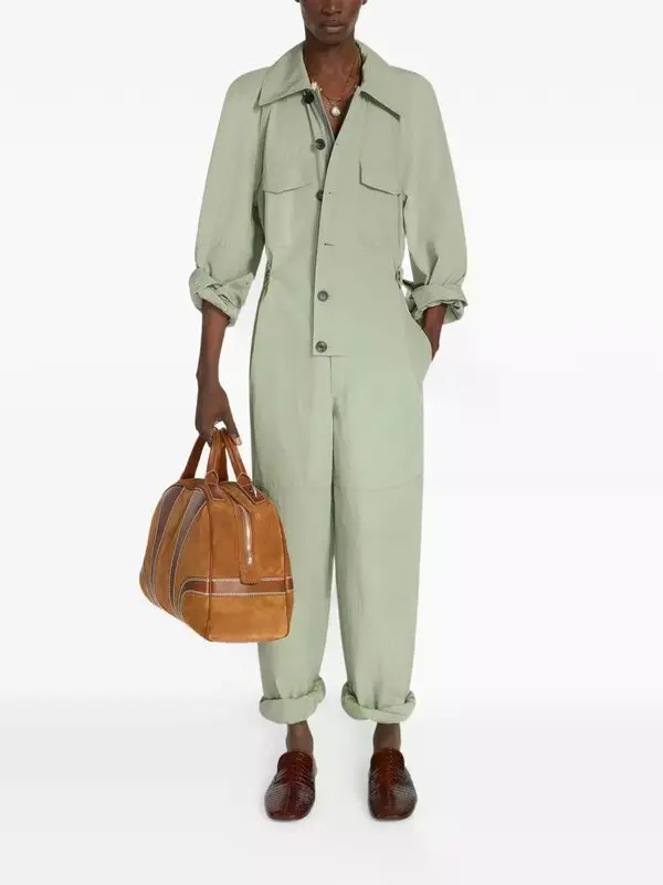Dries Van Noten Suede Duffle Bag - Neutrals