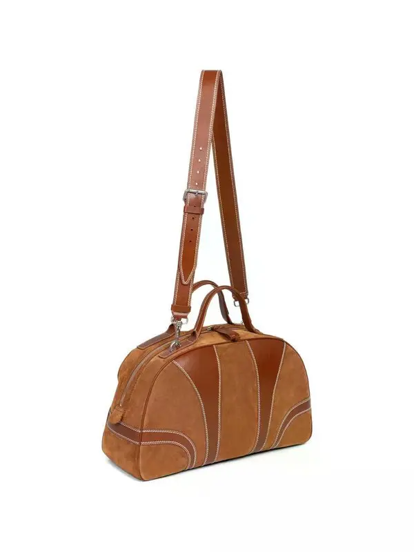 Dries Van Noten Suede Duffle Bag - Neutrals