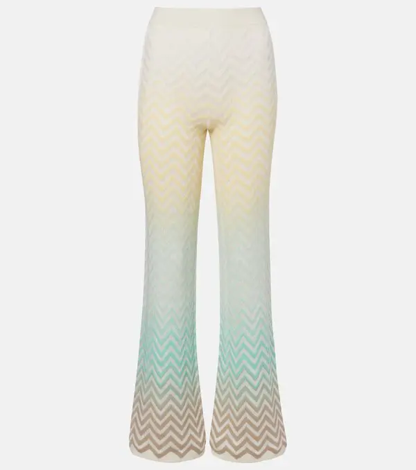 Missoni Zigzag Cotton-blend Flared Trousers