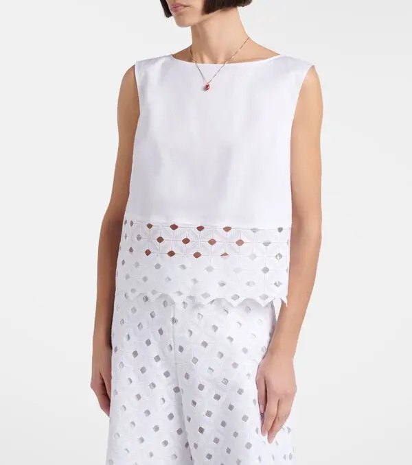 Max Mara Maggio Cotton-blend Top