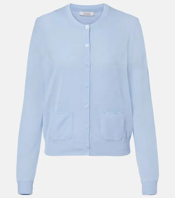 Dorothee Schumacher Semi-sheer Cotton-blend Cardigan