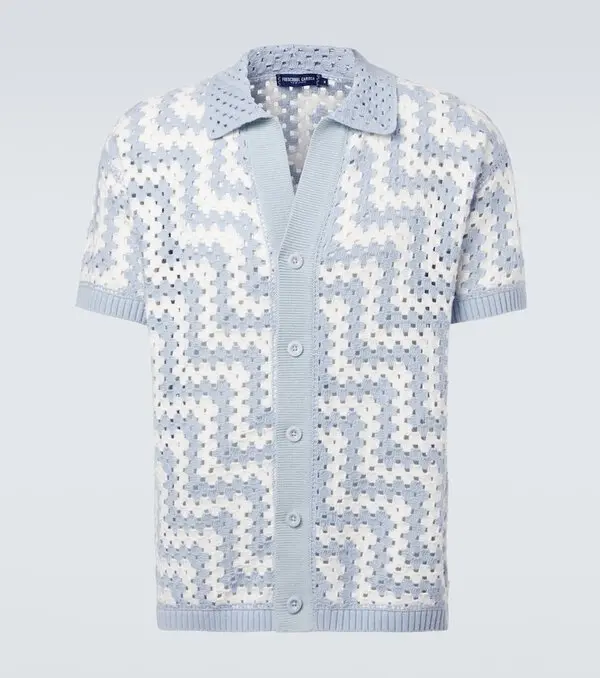 Frescobol Carioca Pinto Crochet Cotton Cardigan - White