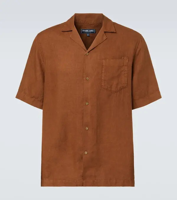 Frescobol Carioca Angelo Linen Shirt - Brown