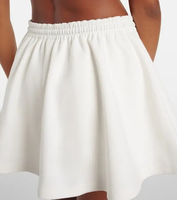 The Upside Cotton-blend Jersey Skort - White