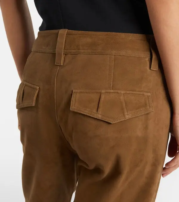 Isabel Marant Étoile Suede Straight-leg Trousers