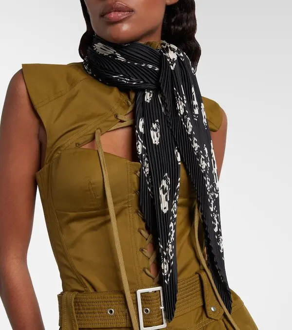 Alexander McQueen Skull Silk Scarf