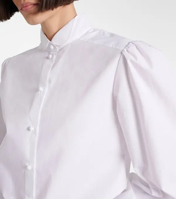 Valentino Garavani Embroidered Cotton Poplin Blouse