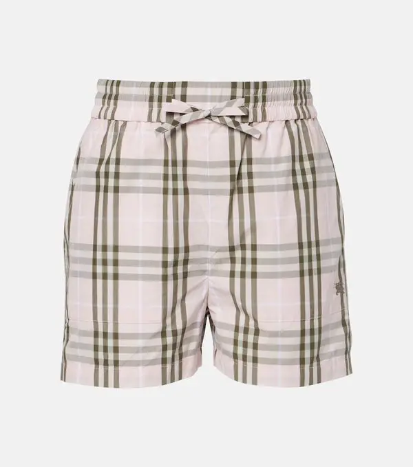 Burberry Check Cotton Shorts - Multicoloured