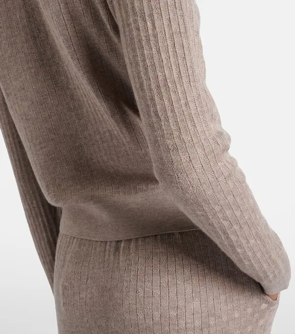 Loro Piana Ribbed-knit Cashmere And Silk Cardigan