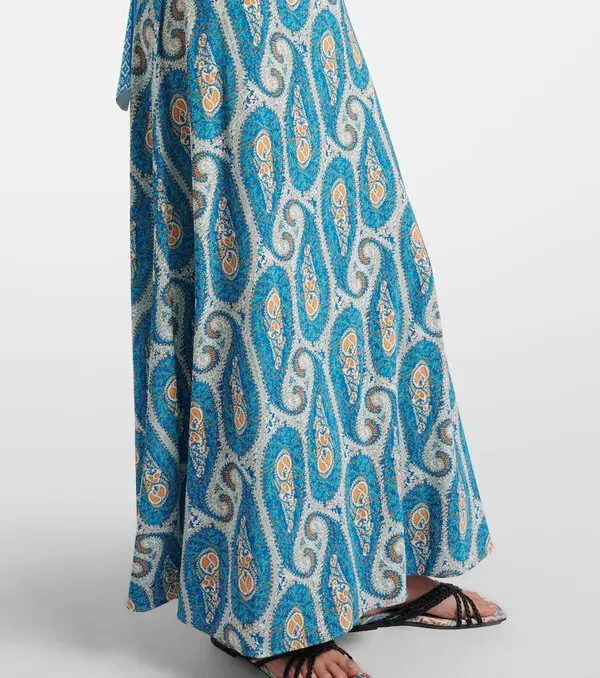 Etro Paisley Print Maxi Dress