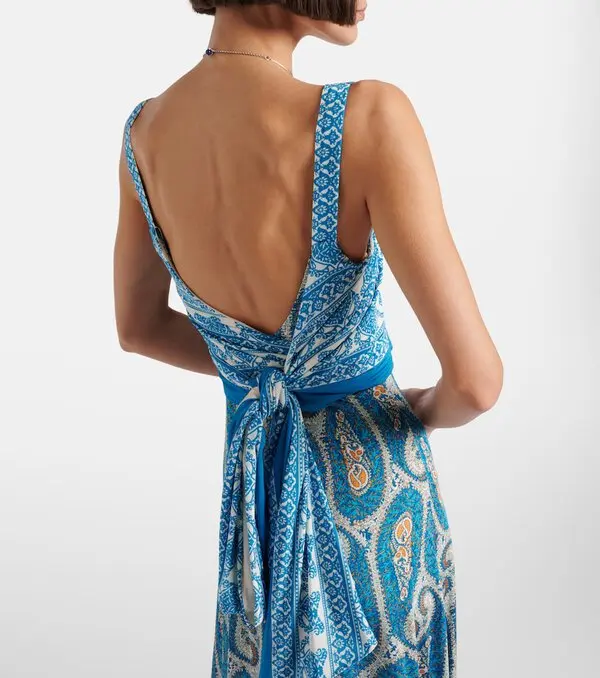 Etro Paisley Print Maxi Dress