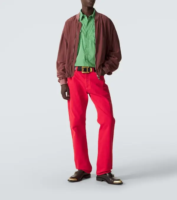 Versace Cotton Straight Leg Jeans