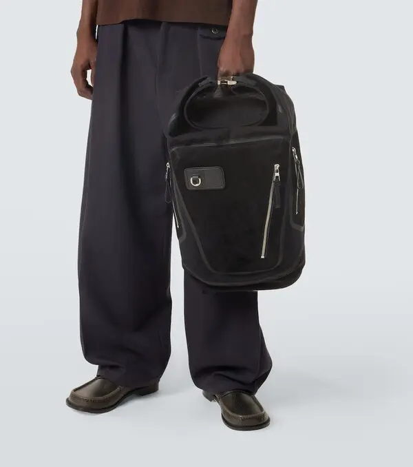 Loewe Flex Canvas And Suede Backpack