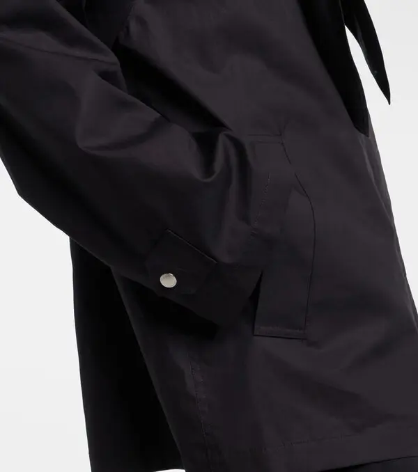TOTEME Scarf-detail Cotton Jacket - Black