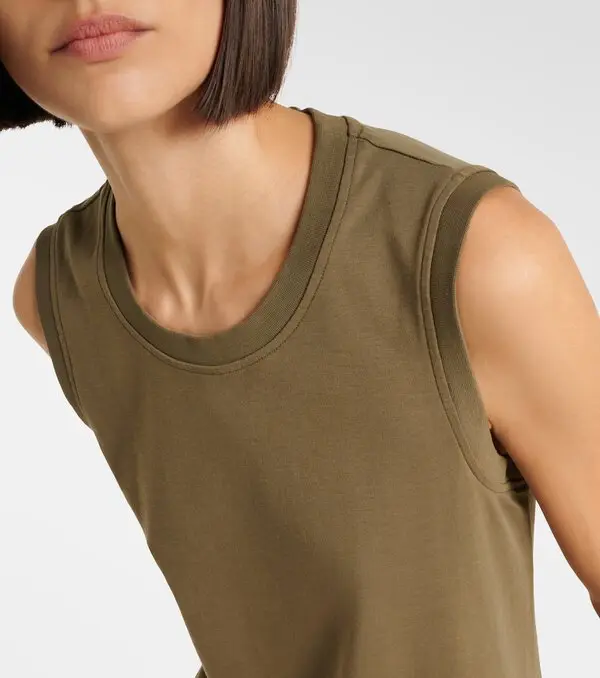 JW Anderson Knotted Cotton Jersey Mini Dress