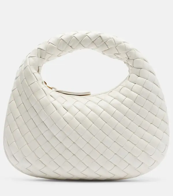Bottega Veneta Veneta Baby Leather Top-handle Bag - White