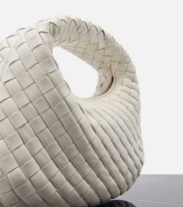 Bottega Veneta Veneta Baby Leather Top-handle Bag - White