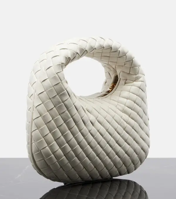 Bottega Veneta Veneta Baby Leather Top-handle Bag - White