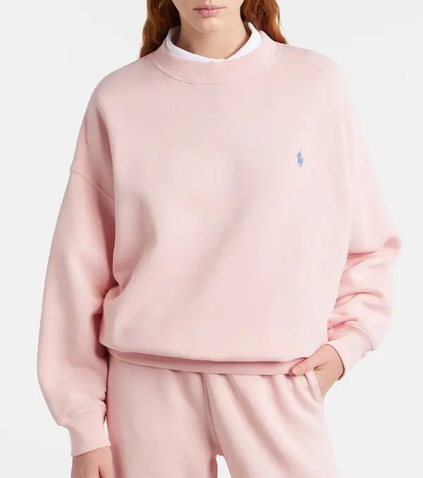 Polo Ralph Lauren Cotton-blend Fleece Sweatshirt - Pink