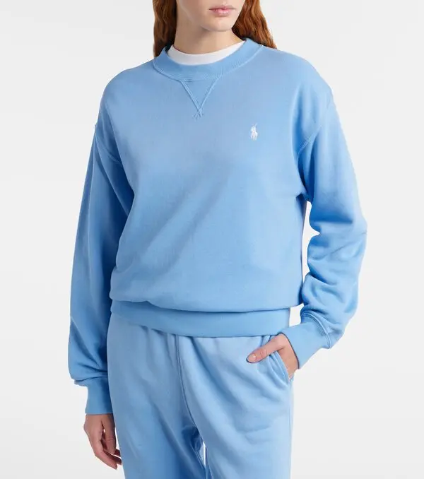 Polo Ralph Lauren Cotton-blend Fleece Sweatshirt - Blue