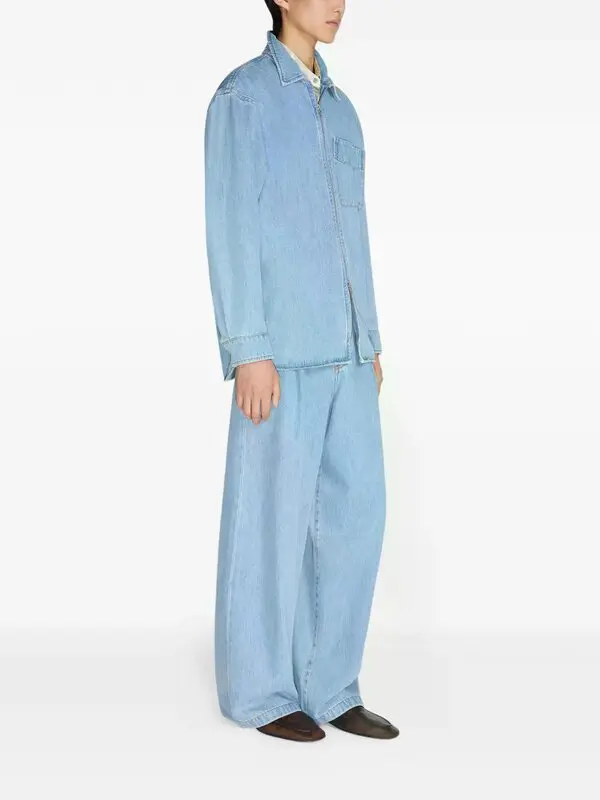 Dries Van Noten Zipped Shirt - Blue