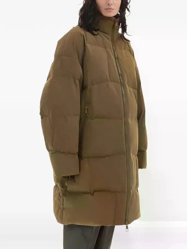 A. A. SPECTRUM Zip-up Padded Longline Jacket