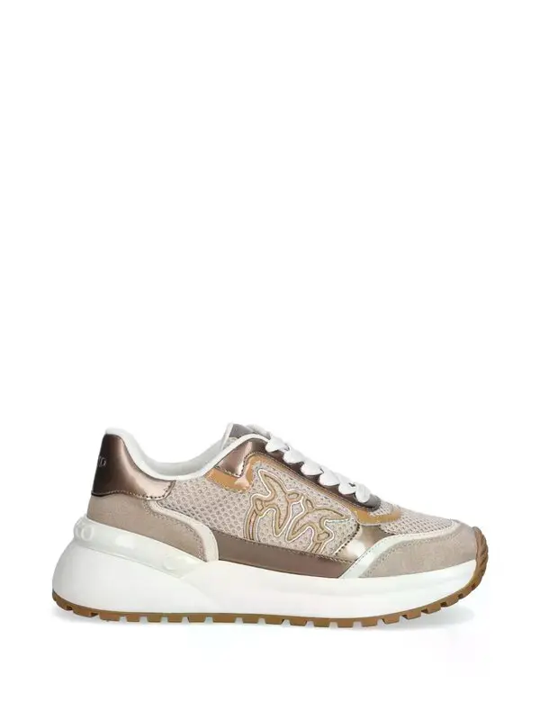 Pinko Gem 11 Lace-up Sneakers - Neutrals